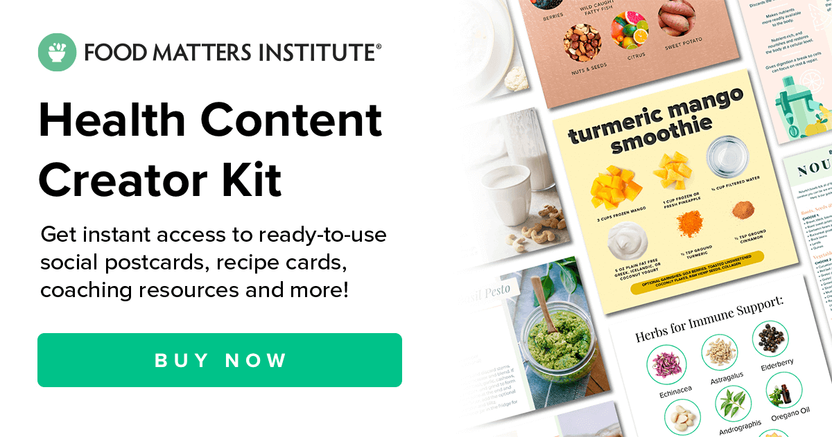 Health Content Creator Kit | Food Matters Institute
